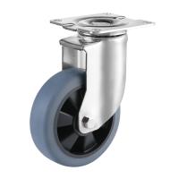 China TPR Medium-Heavy Duty Industrial Casters 75-150mm with 110-180kg Load Capacity and Double Ball Bearings for sale