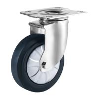 China TPR Industrial Casters Wheels 100mm & 125mm Medium Heavy Duty with 130-150kg Load Capacity for sale