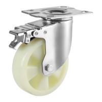 China Polypropylene Industrial Casters 75-150mm with 150-250kg Load Capacity, Corrosion Resistant Double Ball Bearing Wheels for sale