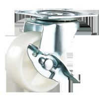 China Light Duty Polypropylene Furniture Casters 50mm & 75mm with M12×25 Threaded Stem and Plate Mounting Options for sale