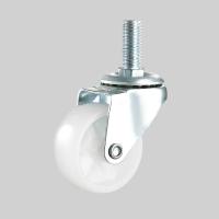 China Light Duty Polypropylene Furniture Casters 50mm & 75mm with M12×25 Threaded Stem and Plate Mounting Options for sale