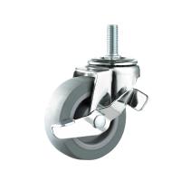 China TPR Furniture Casters 50mm 75mm Light Duty Castors with 25-55kg Load Capacity for sale