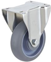 China Medium Duty Thermoplastic Rubber Industrial Casters - 75/100/125mm Wheel with 90-130kg Load Capacity for sale