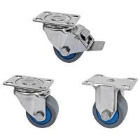 China Dajin TPR Stainless Steel Casters 50mm Wheels with 150kg Load Capacity for Industrial Equipment for sale