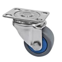 China 50mm TPR Stainless Steel Casters with 80kg Load Capacity - FDA-Compliant Food-Safe Wheels for sale