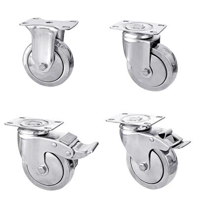 China Dajin Medium Duty 304 Stainless Steel Casters 150-200kg Load Capacity 75-125mm Wheels for sale
