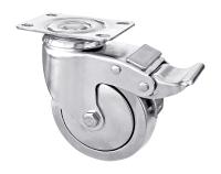China Dajin Medium Duty 304 Stainless Steel Casters 150-200kg Load Capacity 75-125mm Wheels for sale