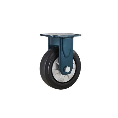China 100mm-200mm Heavy Duty TPR Rubber Wheel Casters with 180-300kg Load Capacity and Anti-Rust Coating for sale