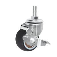 China Light Duty Universal TPR Caster Wheels 25-75mm Diameter with 10-50kg Load Capacity for Furniture and Equipment for sale