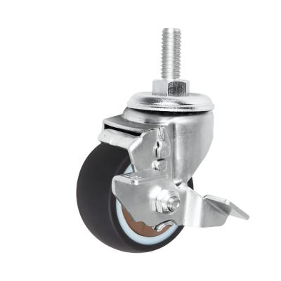 China Light Duty Universal TPR Caster Wheels 25-75mm Diameter with 10-50kg Load Capacity for Furniture and Equipment for sale
