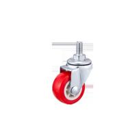 China Red PVC Caster Wheels 25mm-75mm Universal Furniture Casters with 5-50kg Load Capacity for sale