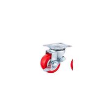 China Red PVC Caster Wheels 25mm-75mm Universal Furniture Casters with 5-50kg Load Capacity for sale
