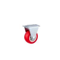 China Red PVC Caster Wheels 25mm-75mm Universal Furniture Casters with 5-50kg Load Capacity for sale