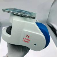China GD150F Ultra Heavy-Duty Plate Mount Leveling Caster 1500kg Capacity with 90mm Nylon Wheel for sale