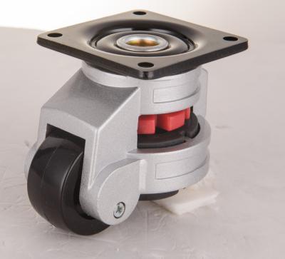 China Industrial Workbench Leveling Feet with 250kg Load Capacity - 50mm & 63mm Wheel Options for Uneven Factory Floors for sale