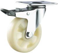China PP Caster Wheels 3-5 Inch Threaded Stem with M10×1.5mm Fine Pitch and 20mm Vertical Adjustment Range for sale