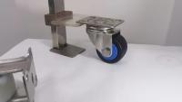 China 150kg Low Profile Caster Wheels 50mm 304 Stainless Steel PA Casters with 72mm Height for sale