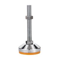 China Heavy Duty Leveling Caster Wheel 18-30mm Base Solid Steel Casters 500-3500kg Load for sale