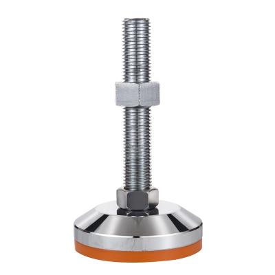 China Heavy Duty Leveling Caster Wheel 18-30mm Base Solid Steel Casters 500-3500kg Load for sale