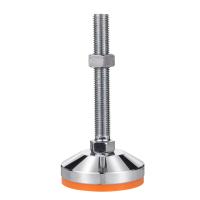 China Heavy Duty Leveling Caster Wheel 18-30mm Base Solid Steel Casters 500-3500kg Load for sale