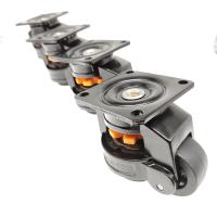 China Leveling Caster Wheels 40mm 50mm 62mm 75mm Adjustable Height with 50-750kg Load Capacity for sale