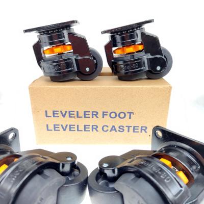 China GD40A GD60A GD80A GD100A Height Adjustable Leveling Caster Wheels with 50-750kg Load Capacity and 8-12mm Adjustment Range for sale