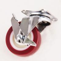 China Light-Duty PU Furniture Casters 50mm & 75mm Zinc Plated with 35-65kg Load Capacity for sale