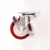 China Light Duty PU Furniture Caster Wheels 50mm & 75mm Diameter with 35kg & 65kg Load Capacity for sale