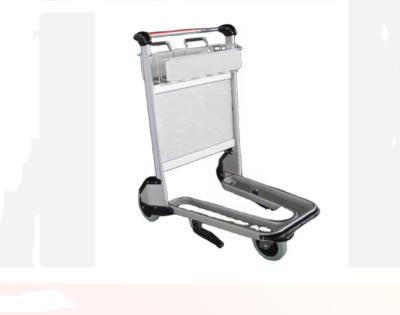 China 3 Wheel Aluminum Alloy Luggage Truck with 250kg Load Capacity and Foldable Design for Airport Cargo Transport for sale