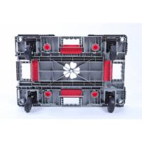 China PLEYMA 200kg Capacity Interlocking Platform Trolley with 4 TPR Wheels for Logistics and Material Handling for sale