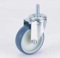 China Industrial Caster Wheels 60-100kg Load Capacity 3 4 5 Inch PU TPR Swivel Casters for sale