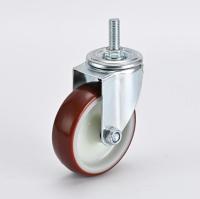 China Industrial Caster Wheels 60-100kg Load Capacity 3 4 5 Inch PU TPR Swivel Casters for sale
