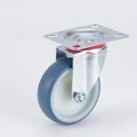 China Industrial Caster Wheels 60-100kg Load Capacity 3 4 5 Inch PU TPR Swivel Casters for sale