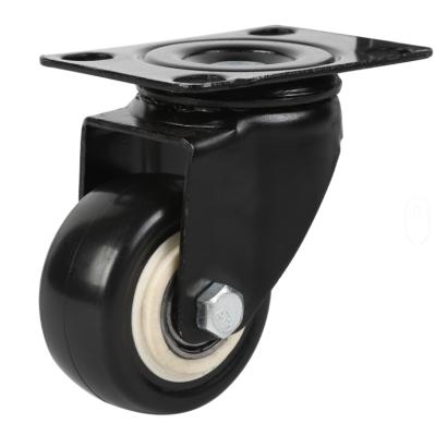 China Export Quality 2 Inch Polyurethane Top Plate Swivel Wheels Durability Garages Food Caster Wheel for sale