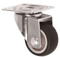 China 1-inch /1.5-inch/2-inch/2.5-inch/3-inch Chrome-plated TPR Swivel Caster Wheels For Hotel Furniture for sale