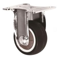 China PLEYMA 1-3 Inch Swivel Chrome Plated TPR Furniture Caster with Brake 25mm Wheel 50kg Load for sale