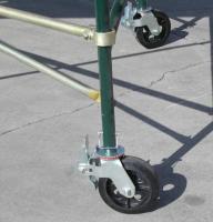 China 4 Pack 8x2 Inch Heavy Duty Scaffolding Casters with Dual Locking Brake Rubber Swivel Wheels 360 Degree Rolling for sale