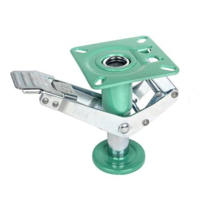 China Customized 4inch Japanese Style Lift Up Floor Lock for Casters 200kg Capacity 155mm Lifting Height for sale