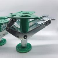China Customized 4inch Japanese Style Lift Up Floor Lock for Casters 200kg Capacity 155mm Lifting Height for sale