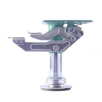 China Industrial Floor Lock Brake 4-8 Inch Metal Wheel 255mm Lifting Height OEM ODM for sale