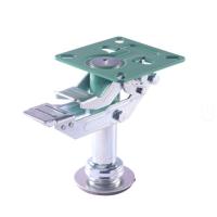 China Industrial Floor Lock Brake 4-8 Inch Metal Wheel 255mm Lifting Height OEM ODM for sale