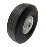 China 8 Inch Solid Rubber Wheel 200x50mm for Trash Bin Trolley 60kg Capacity for sale