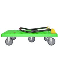 China 500kg Capacity Foldable Warehouse Transport Trolley with Four Wheel Platform and Customizable OEM Support for sale