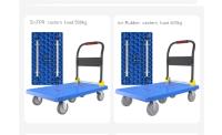 China 500kg Capacity Foldable Warehouse Transport Trolley with Four Wheel Platform and Customizable OEM Support for sale