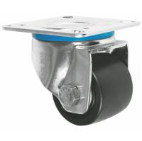 China 65mm 75mm Nylon Swivel Caster Wheel 360 Degree Top Plate Heavy Duty 500kg Load Capacity for sale