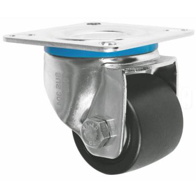 China 65mm 75mm Nylon Swivel Caster Wheel 360 Degree Top Plate Heavy Duty 500kg Load Capacity for sale