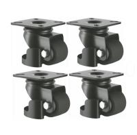 China Nylon Medium Heavy Swivel Caster Wheel with Height Adjustable System Device for sale