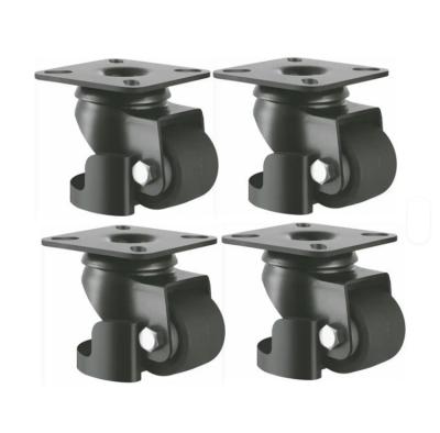 China Nylon Medium Heavy Swivel Caster Wheel with Height Adjustable System Device for sale