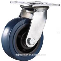 China Industrial 6 Inch Heavy Duty PU Castor 150mm 330kg Load Capacity with Double Ball Bearing for sale