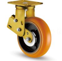 China Heavy Duty 8 Inch Swivel Spring Loaded Casters Shock Absorb Wheels 360 Degree for sale